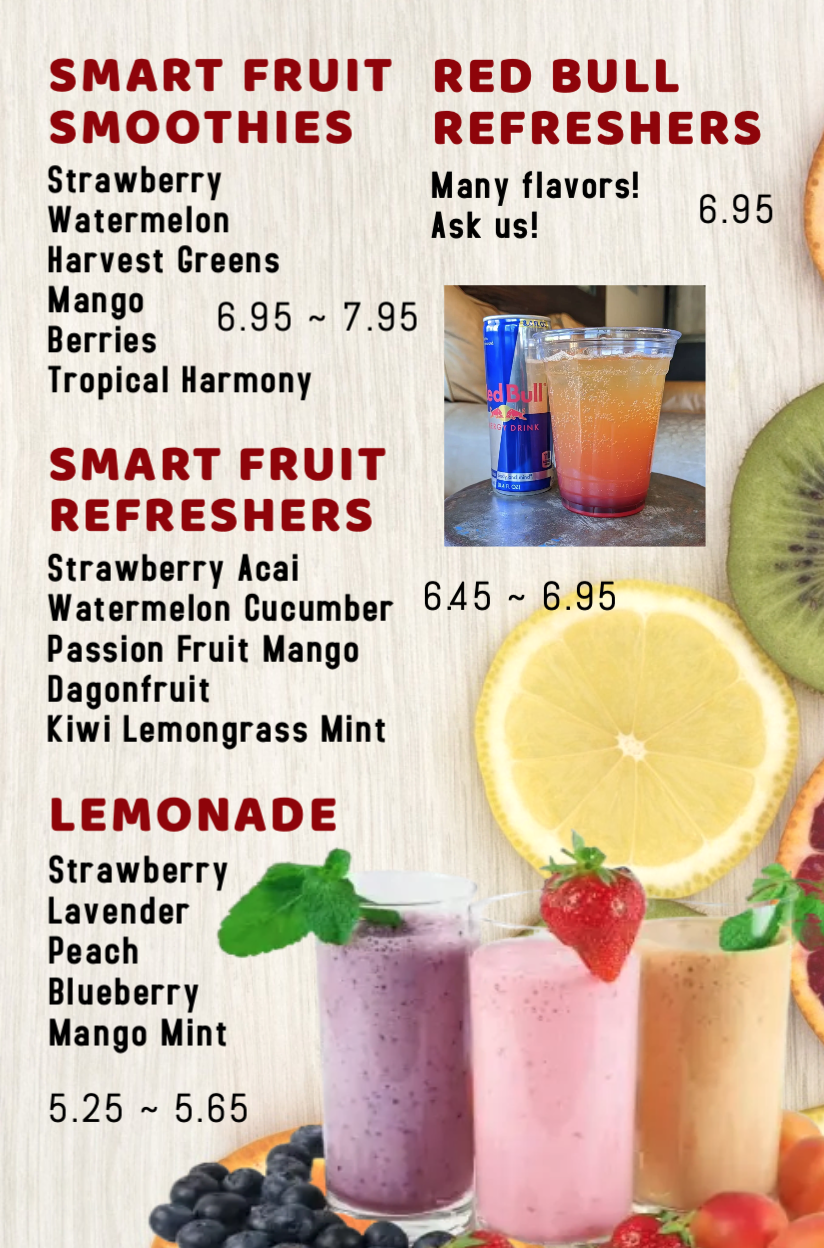 Menu | Screaming Bean Aberdeen